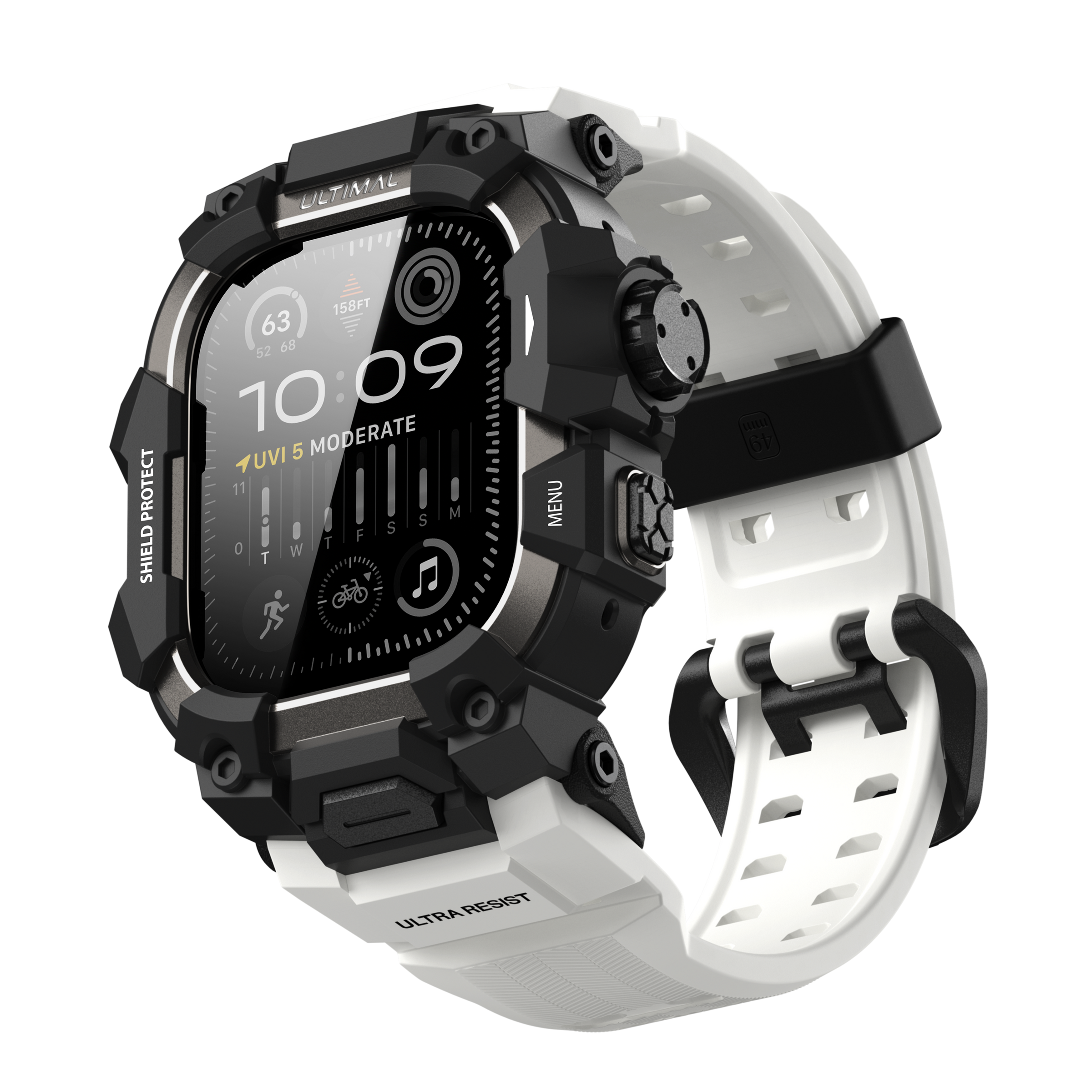 Shield Protect Case Band for Apple Watch White