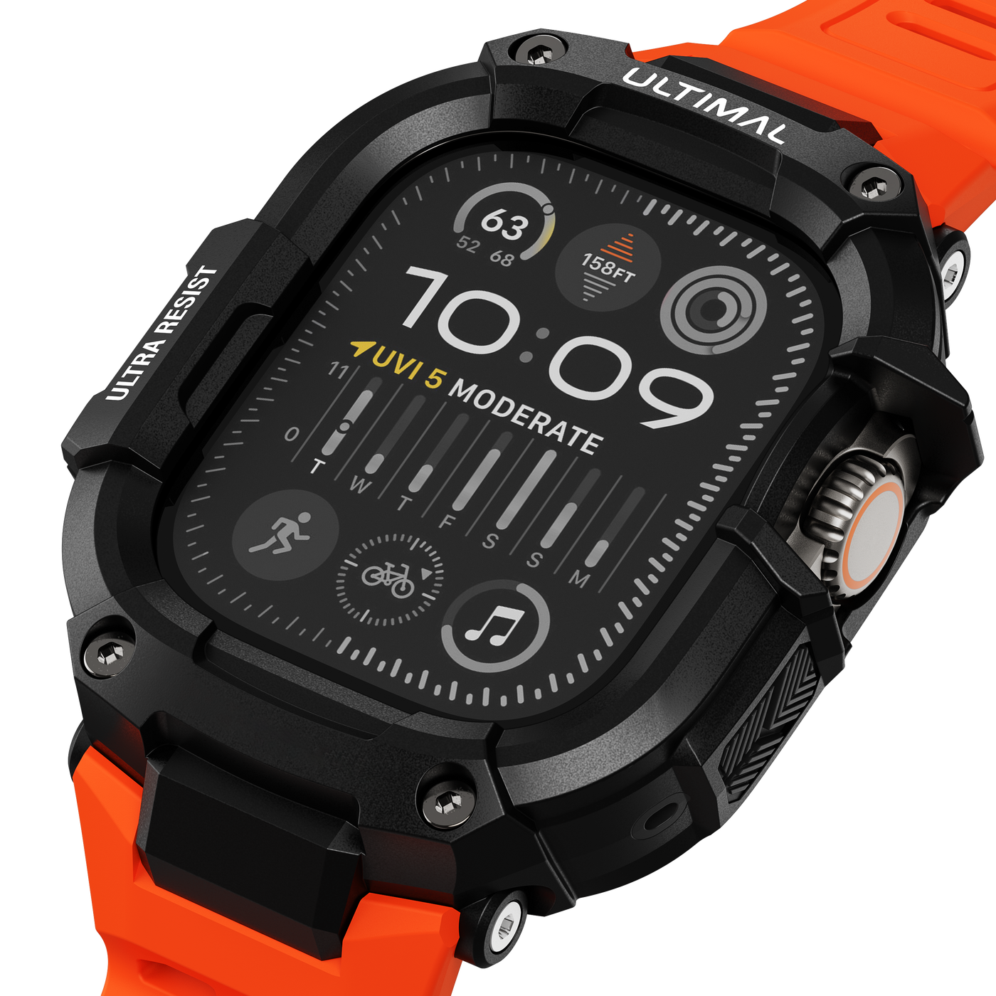 ULTIMAL Ultra Protective Case Band for Apple Watch
