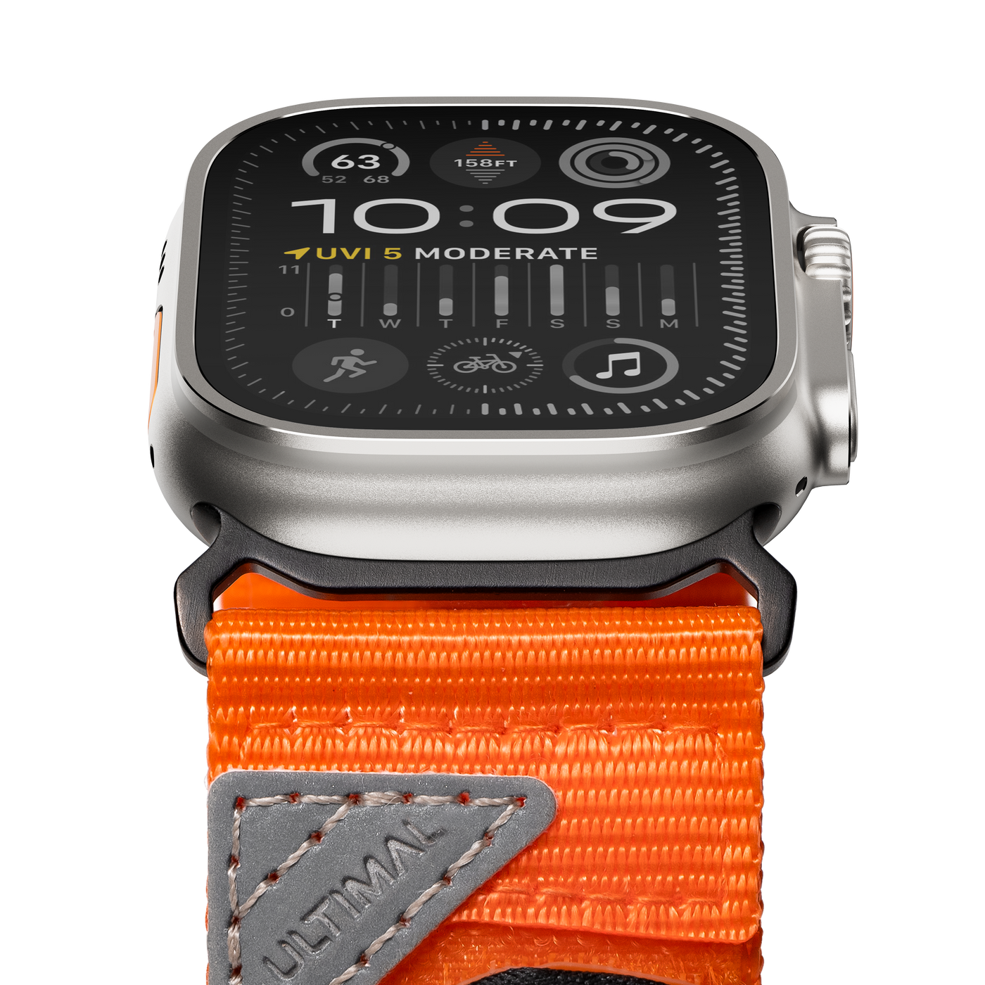 ULTIMAL Wide Nylon Watch Band for Apple Watch